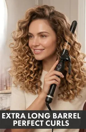 STYLECRAFT Stay-temp Extra-long Barrel Ceramic Curling Iron
